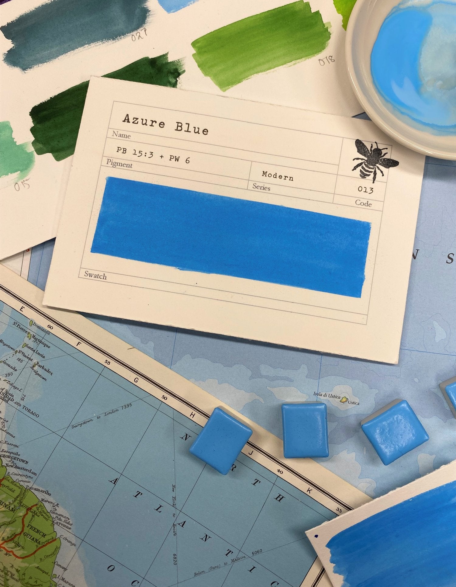 Stoneground Gouache - Azure Blue – Preston Gallery